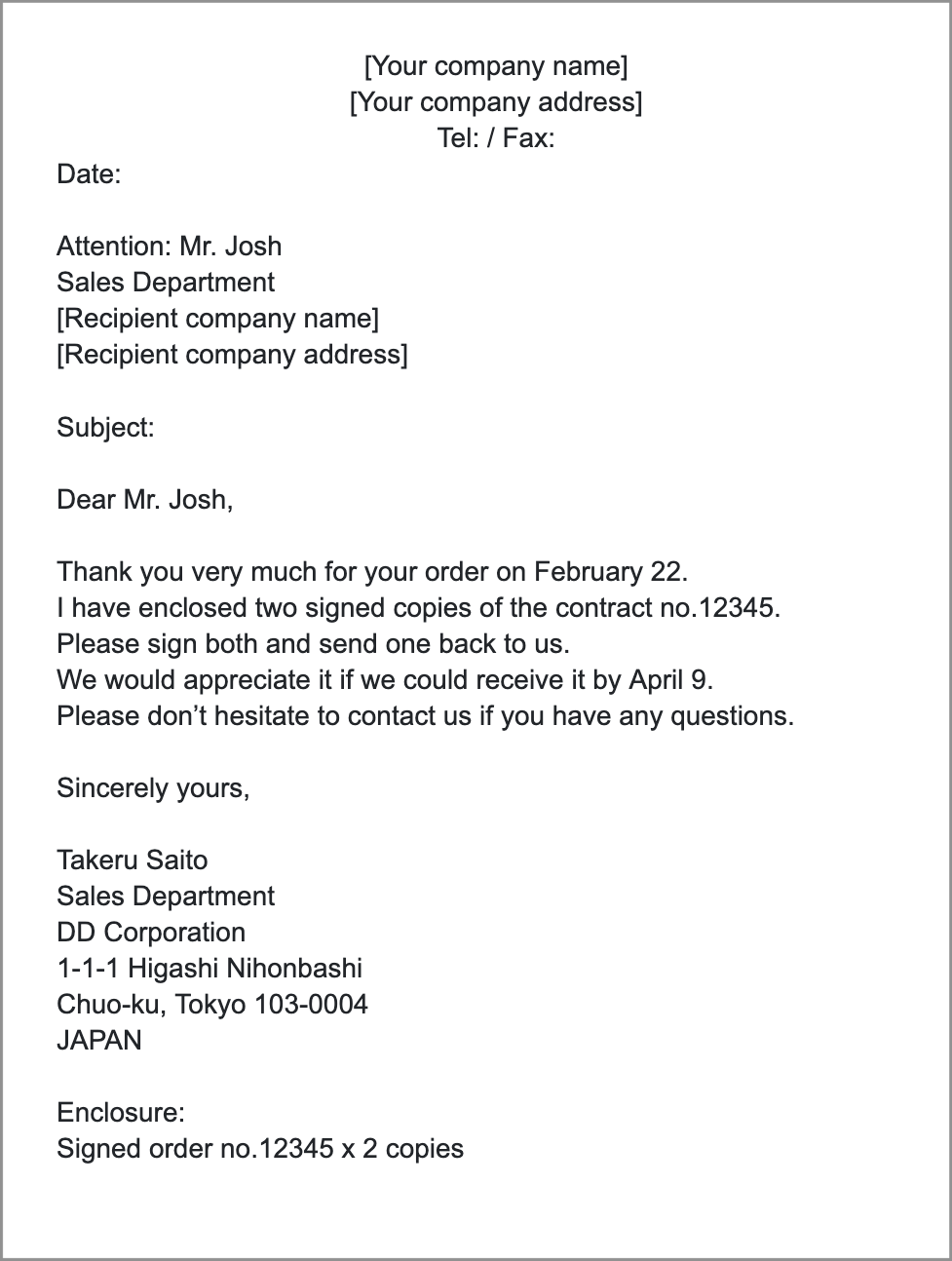 5 free templates of business letter format with letterhead – Business ...