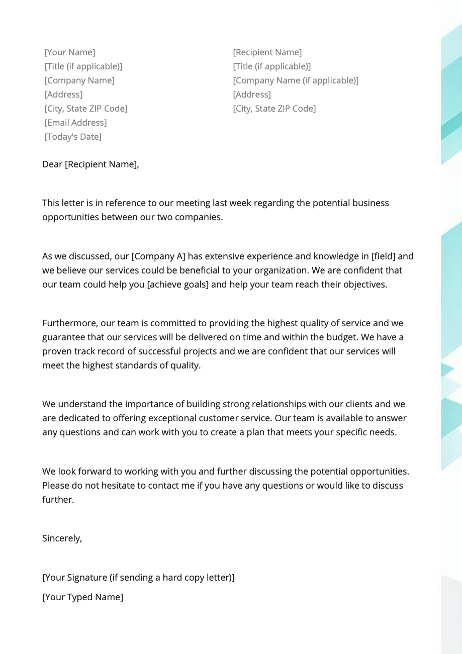 5 free templates of business letter format with letterhead – Business ...